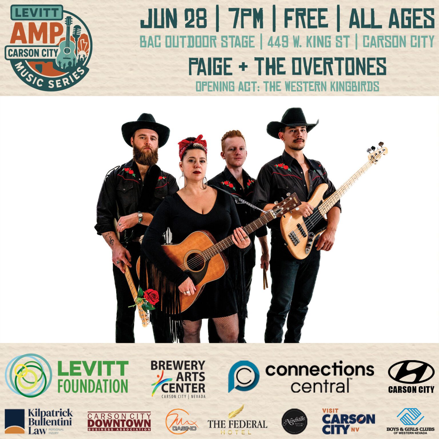 Paige & The Overtones | FREE | Levitt AMP Carson City Music Series ...