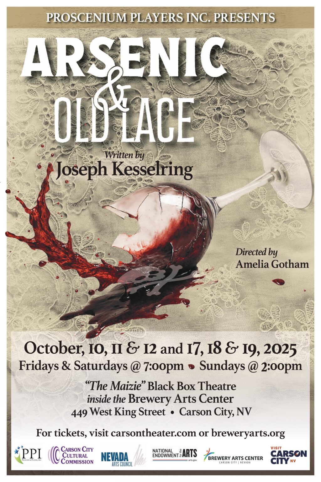 PPI presents: Arsenic & Old Lace | Friday | October 17th 2025 - Brewery ...